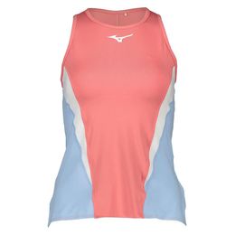 Mizuno Funktionstop in Hellblau/ Pink/ Wei&szlig; - 44% | Gr&ouml;&szlig;e S | Damen-outdoor-tops-shirts