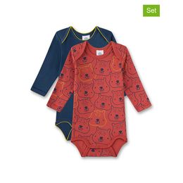 Sanetta 2er-Set: Bodys in Dunkelblau/ Rot - 61% | Gr&ouml;&szlig;e 80 | Baby-bodys