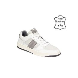Bullboxer Leder-Sneakers in Wei&szlig; - 62% | Gr&ouml;&szlig;e 41 | Herrensneakers