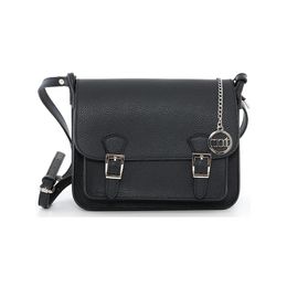 Mia Tomazzi Leder-Umh&auml;ngetasche "Ontani" in Schwarz - (B)26 x (H)18 x (T)9 cm - 72% | Damen-taschen