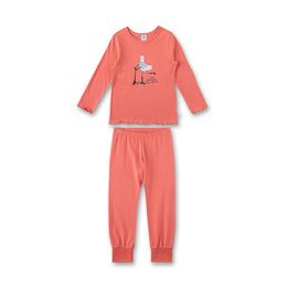 Sanetta Pyjama in Orange - 47% | Gr&ouml;&szlig;e 98 | Kinder-waesche