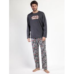 Star Wars Pyjama "Star Wars" in Anthrazit - 53% | Gr&ouml;&szlig;e S | Herren-waesche
