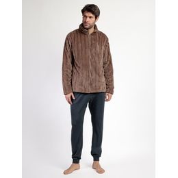 admas Fleecejacke "Admas" in Braub - 61% | Gr&ouml;&szlig;e S | Herren-pullover-sport