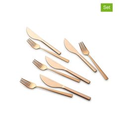 ECHTWERK 8tlg. Pizzabesteck-Set in Bronze - 46% | Gedeckter-tisch