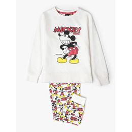 Disney Pyjama "Disney" in Wei&szlig;/ Rot - 55% | Gr&ouml;&szlig;e 128 | Kinder-waesche