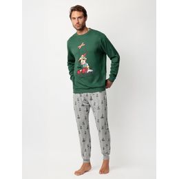 Disney Pyjama "Disney" in Gr&uuml;n - 55% | Gr&ouml;&szlig;e L | Herren-waesche