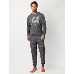 Disney Pyjama "Disney" in Grau - 54% | Gr&ouml;&szlig;e S | Herren-waesche