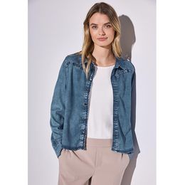 Street One Jeansbluse in Blau - 40% | Gr&ouml;&szlig;e 42 | Damen-blusen