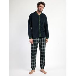 admas Pyjama "Admas Maglific" in Dunkelblau/ Gr&uuml;n - 55% | Gr&ouml;&szlig;e XL | Herren-waesche