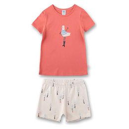 Sanetta Pyjama in Orange/ Beige - 60% | Gr&ouml;&szlig;e 92 | Kinder-waesche