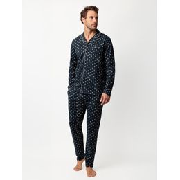 admas Pyjama "Admas Classic" in Dunkelblau - 57% | Gr&ouml;&szlig;e XL | Herren-waesche