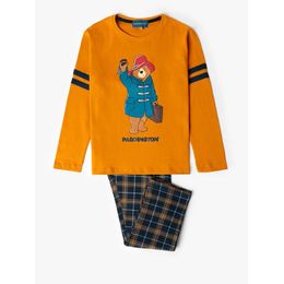 Paddington Pyjama "Paddington" in Orange/ Dunkelblau - 59% | Gr&ouml;&szlig;e 164 | Kinder-waesche