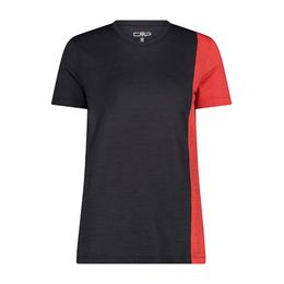 CMP Funktionsshirt in Schwarz/ Orange - 43% | Gr&ouml;&szlig;e 42 | Damen-outdoor-tops-shirts