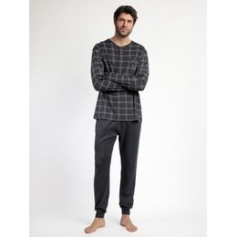 admas Pyjama "Admas classic" in Schwarz - 60% | Gr&ouml;&szlig;e L | Herren-waesche