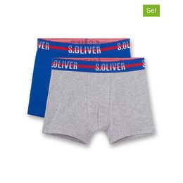Sanetta 2er-Set: Boxershorts in Blau/ Grau - 40% | Gr&ouml;&szlig;e 152 | Kinder-waesche