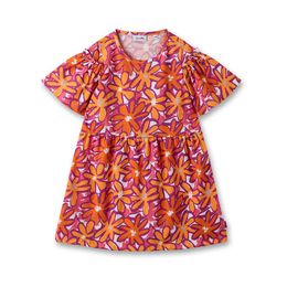 Sanetta Kidswear Kleid in Orange/ Lila - 62% | Gr&ouml;&szlig;e 98 | Kinderkleider