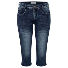 Timezone Jeans-Caprihose "Dashni" in Dunkelblau - 54% | Gr&ouml;&szlig;e W30 | Damenhosen