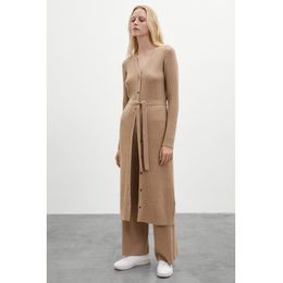 ECOALF Longcardigan in Beige - 81% | Gr&ouml;&szlig;e L | Damen-pullover-cardigans