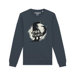 Watapparel Sweatshirt ' Opasaurus ' Herren Gr&ouml;&szlig;e XL anthrazit / schwarz / wei&szlig;