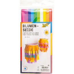folia PAPER Seidenpapier "Blumen" in Bunt - 10 Bogen - (L)70 x (B)50 cm - 16% | Kreativbedarf-diy