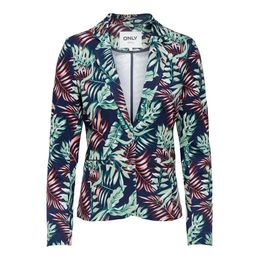 Only Blazer 'ONLJENNY' Damen Gr&ouml;&szlig;e 36 navy / rostbraun / schilf / pastellgr&uuml;n