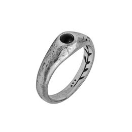 Haze&Glory Haze&Glory Ring 'Cast Away' Herren Gr&ouml;&szlig;e 66 silbergrau / schwarz