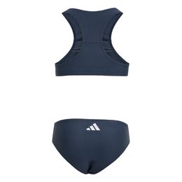 adidas Sportswear Athletic Swimwear 'Glitter Bikini Set' girl Blue size 140