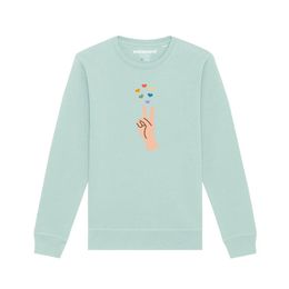 Watapparel Sweatshirt 'Spread love' male Blue size XS