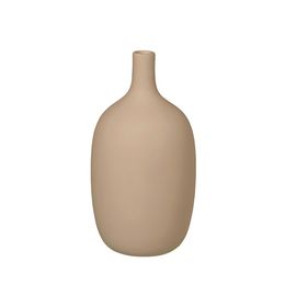 Blomus Vase Ceola, Cappuccino, Keramik, bauchig, 21.0 cm, Dekoration, Vasen, Keramikvasen