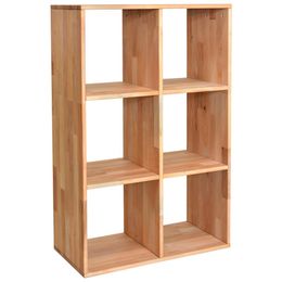 Livetastic Regal, Buche, Holz, Kernbuche, massiv, 4 F&auml;cher, 75.4x112.2x35 cm, in verschiedenen Gr&ouml;&szlig;en erh&auml;ltlich, Wohnzimmer, Regale, B&uuml;cherregale