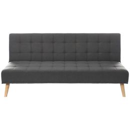 P & B Schlafsofa, Anthrazit, Textil, Kautschukholz, massiv, 3-Sitzer, 179x81x85 cm, Liegefunktion, Kinder- & Jugendzimmer, Jugendm&ouml;bel, Jugendsofas