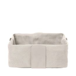 Blomus Brotkorb Desa, Beige, Metall, Textil, quadratisch, 26x10x26 cm, K&uuml;chenzubeh&ouml;r, Brotk&auml;sten & -K&ouml;rbe