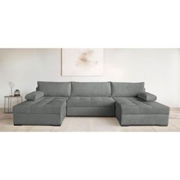 OTTO home Wohnlandschaft &raquo;U-Form Home System&laquo; 2 Ottomanen,Bonnelfederkern, Schlaffunktion 100%Polyester
