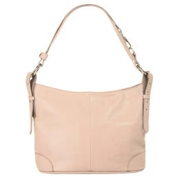 Samantha Look Damen Umh&auml;ngetasche echt Leder, Made in Italy rosa
