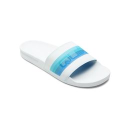Quiksilver Sandale &raquo;Rivi Wordmark Slide&laquo; White/Blue/Blue 11 (44) 11 (44) Wasserfreundliches, weiches TPR-Obermaterial...