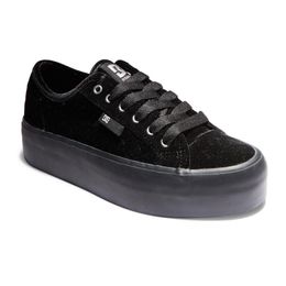 DC Shoes Sneaker &raquo;Manual Platform&laquo; Black/Black/White 9(40,5) 9(40,5) Obermaterial: Wildleder- oder...
