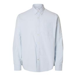 Selected Herren Selected Langarmhemd &raquo;SLHREG-MAT OX LS SHIRT D&laquo; wei&szlig; L, N-Gr