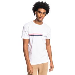 Quiksilver T-Shirt &raquo;Striped Flow&laquo; White XS XS Stoff: Leichter Baumwolljersey