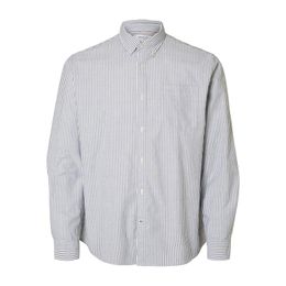 Selected Herren Selected Langarmhemd &raquo;SLHREG-MAT OX LS SHIRT D&laquo; wei&szlig; XXL, N-Gr