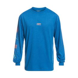 Quiksilver Langarmshirt &raquo;Fragment Of Nature&laquo; Snorkel Blue M M Material: Mischgewebe aus recyceltem...