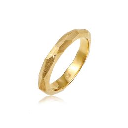 Elli Premium Damen Partnerring &raquo;Freundschaftsring Trauring Organic matt 925 Silber&laquo; gold