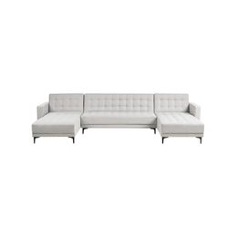 Beliani 3-tlg Modulsofa ABERDEEN in Grau/Schwarz | Gr.: onesize