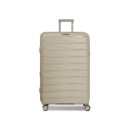 Franky London 4 Rollen Trolley L 74 cm mit Dehnfalte in beige | Gr.: onesize