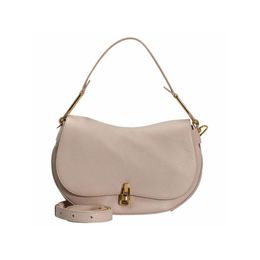 Coccinelle Leder-Schultertasche in Beige - (B)31 x (H)18 x (T)8 cm | Gr.: onesize