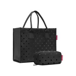 Reisenthel Daily Shopper - Geschenkset 2 tlg. (glossy dots black) in glossy dots black | Gr.: onesize