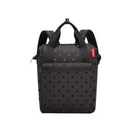 Reisenthel travelling allrounder R - Rucksack 40 cm (twist maroon) in glossy dots black | Gr.: onesize