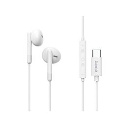 Hama Classy Earbuds, USB-C, Wei&szlig; in Wei&szlig; | Gr.: onesize