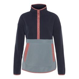 Polarino Fleecepullover in navy-hell blau | Gr.: 32/34
