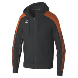 Erima Herren Trainingsjacke Mit Kapuze in schwarz/orange | Gr.: XL