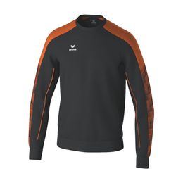 Erima Unisex Erwachsene Sweatshirt in schwarz/orange | Gr.: XXL